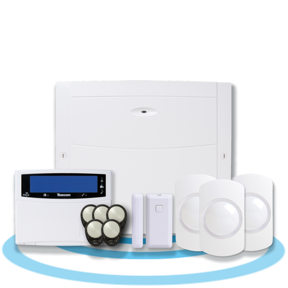Texecom Ricochet Premier Elite 64W Wireless Alarm Kit Wired Keypad KIT ...