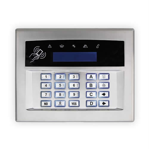 Pyronix Wired Surface Satin Chrome Prox Keypad EURO-LCDPZ/SCHROME ...