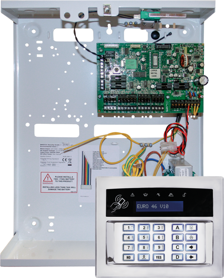 Pyronix Combined Euro 46 Hybrid Alarm Panel Large with Keypad EURO46/L ...