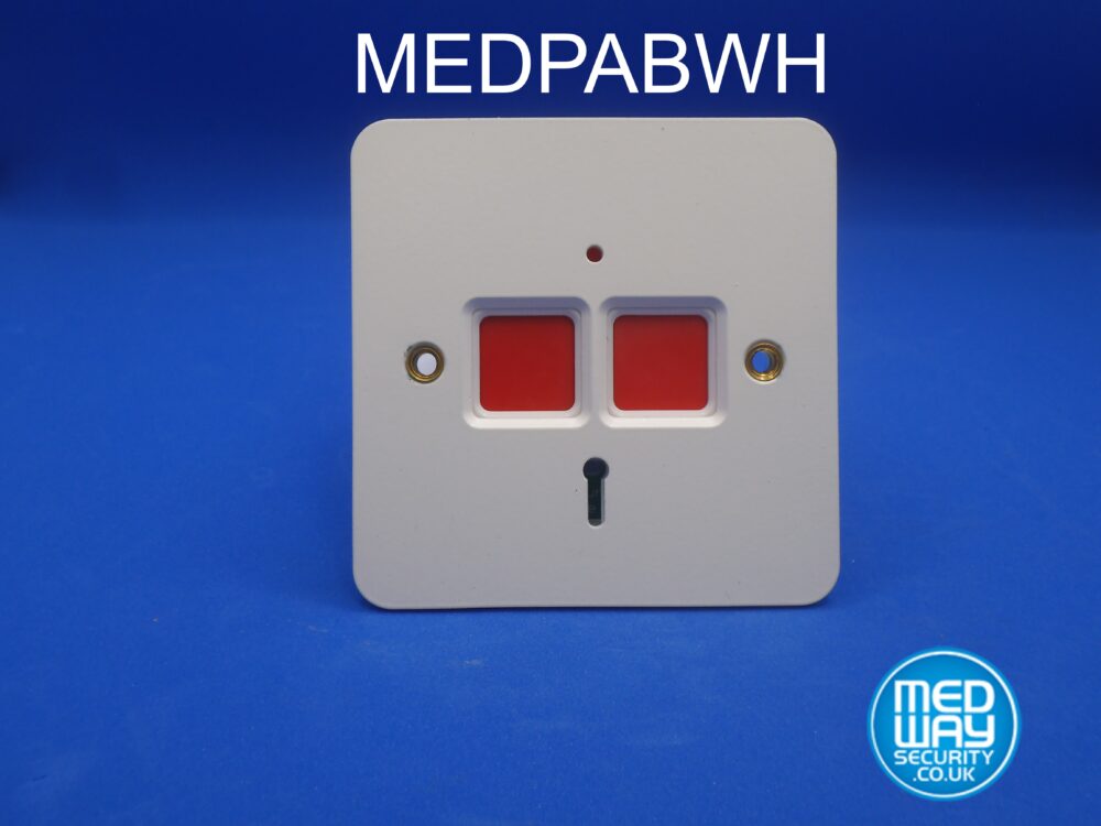Medway Security MEDPABWH Purpose Made Flat Plate G2 PAB Button Primed ...