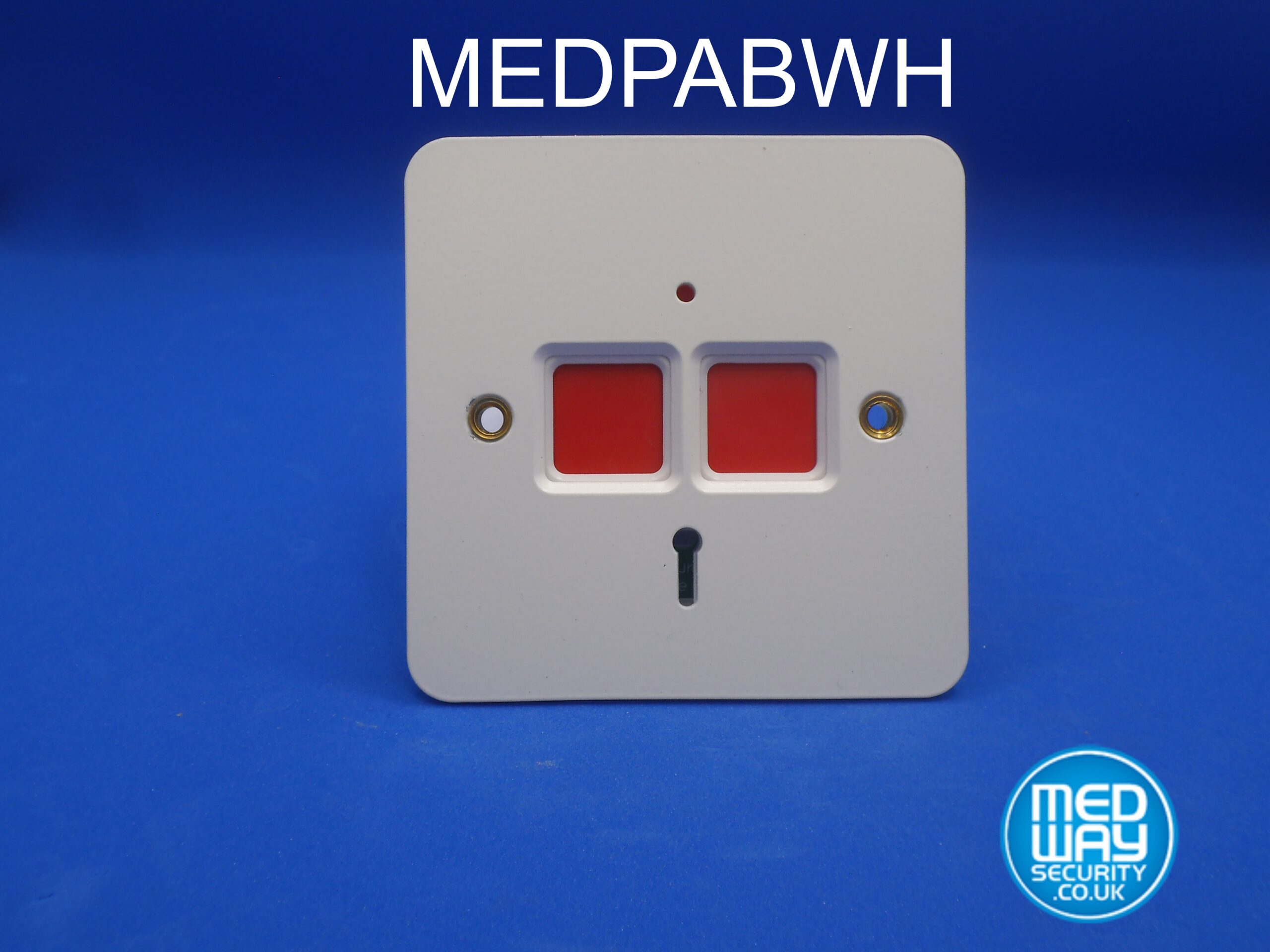 Medway Security MEDPABWH Purpose Made Flat Plate G2 PAB Button Primed ...