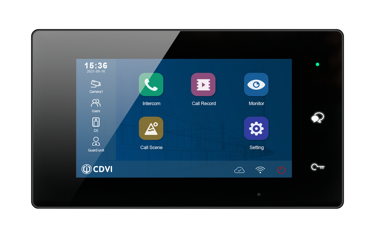 CDVI CDV-470DX-B 2EASY 2-Wire WiFi-enabled monitor, vertical or ...