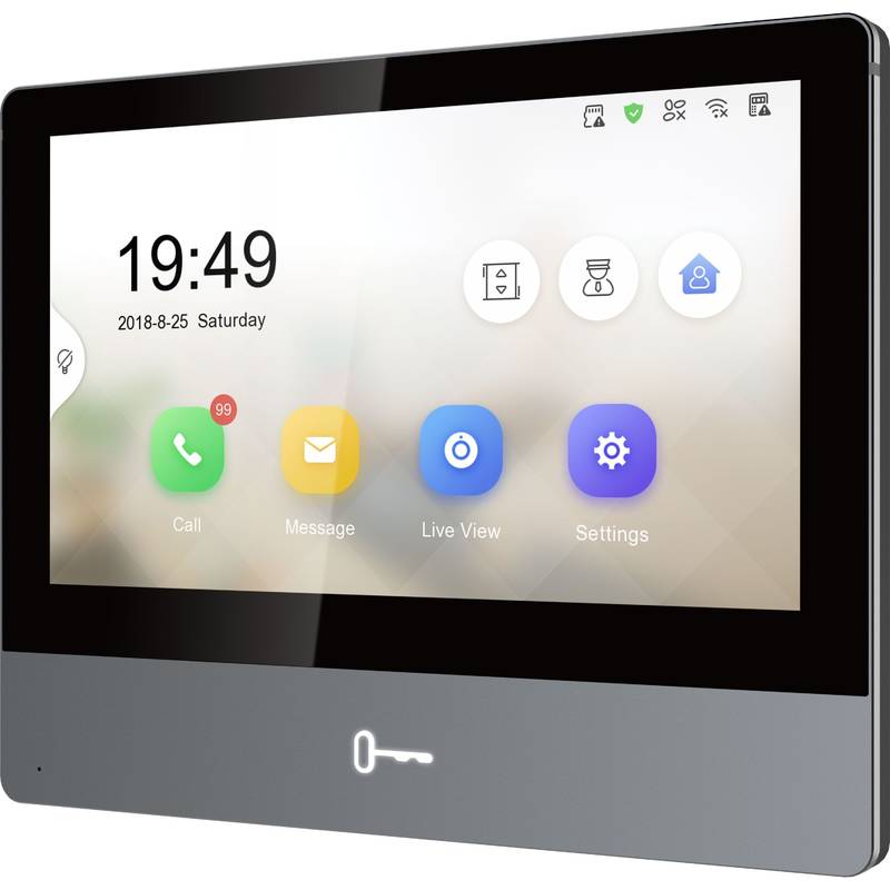 HikVision DS-KH8350-WTE1 7-Inch Touch Screen Indoor Station - Medway ...