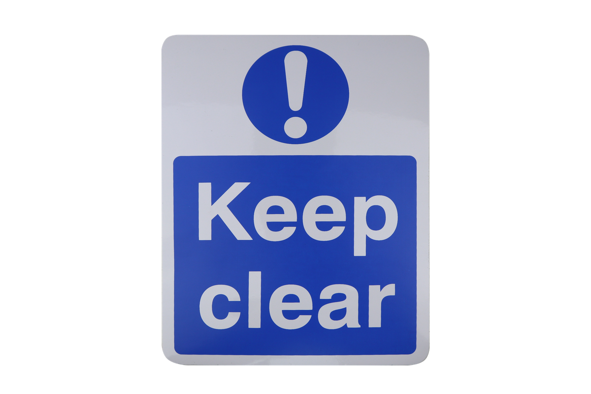 CDVI DWS-KCSIGN Keep Clear safety sign, self adhesive - Medway Security ...