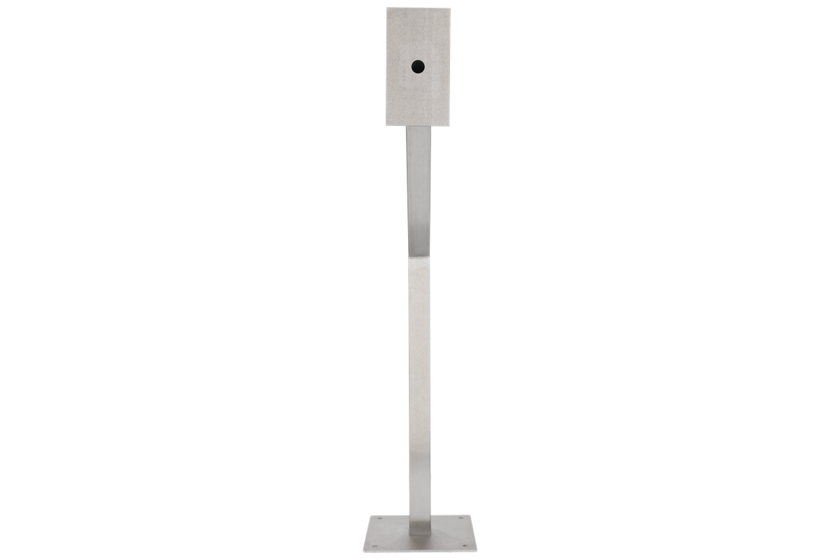 CDVI GNP-1C-SS Car height goose neck post, stainless steel - Medway Security Wholesale