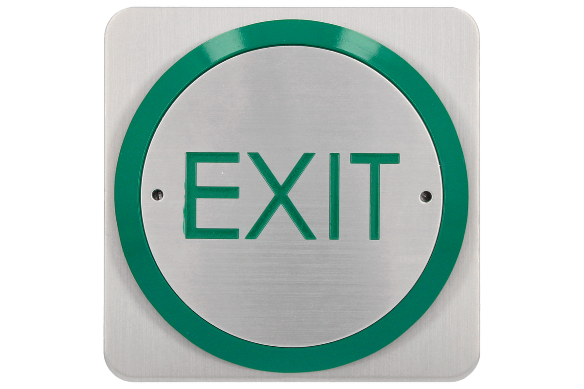 CDVI RTE-85EF All-active EXIT logo exit button, flush mount - Medway ...