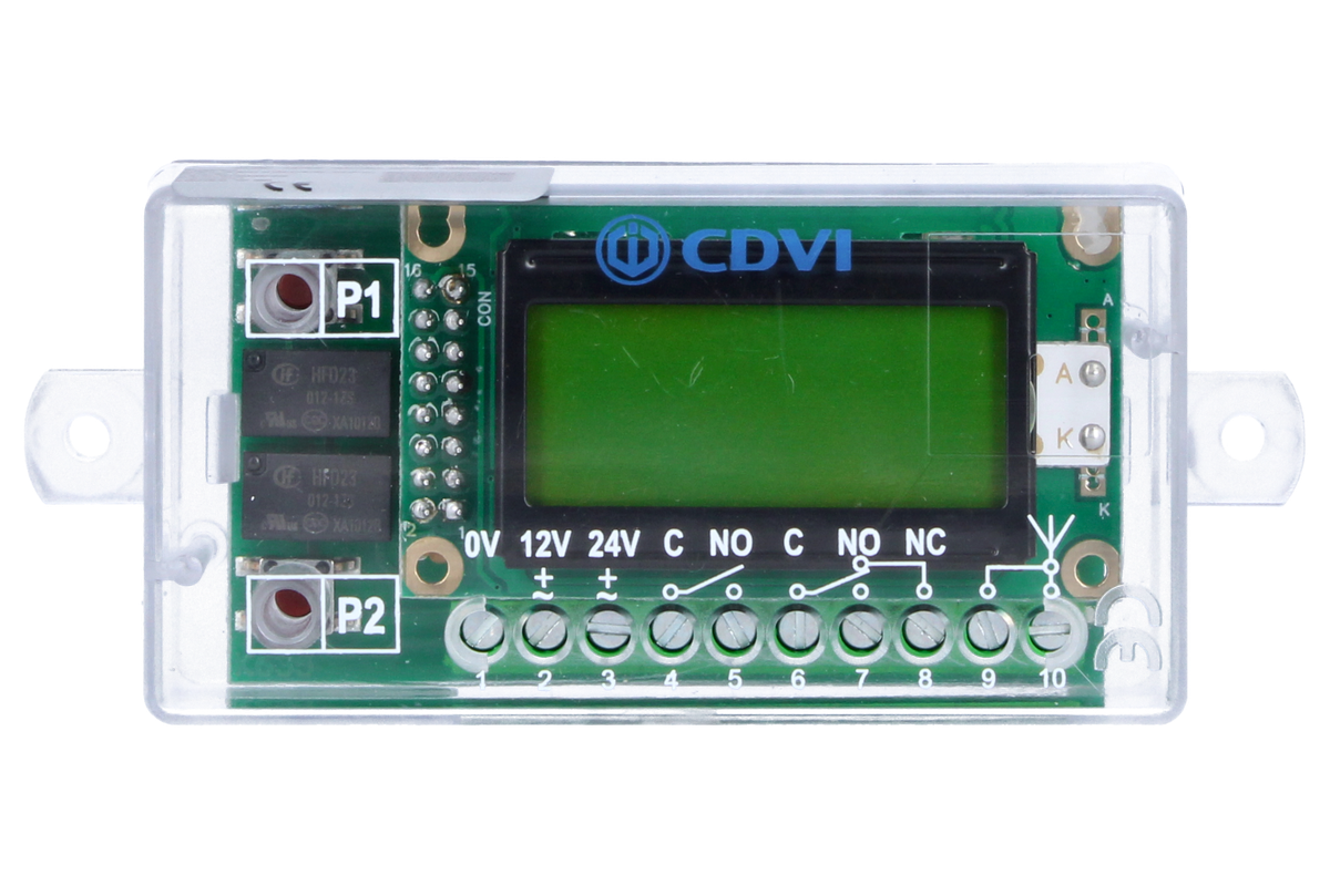 CDVI RX26-XPL Standard receiver, 2 relays, with LCD display - Medway ...