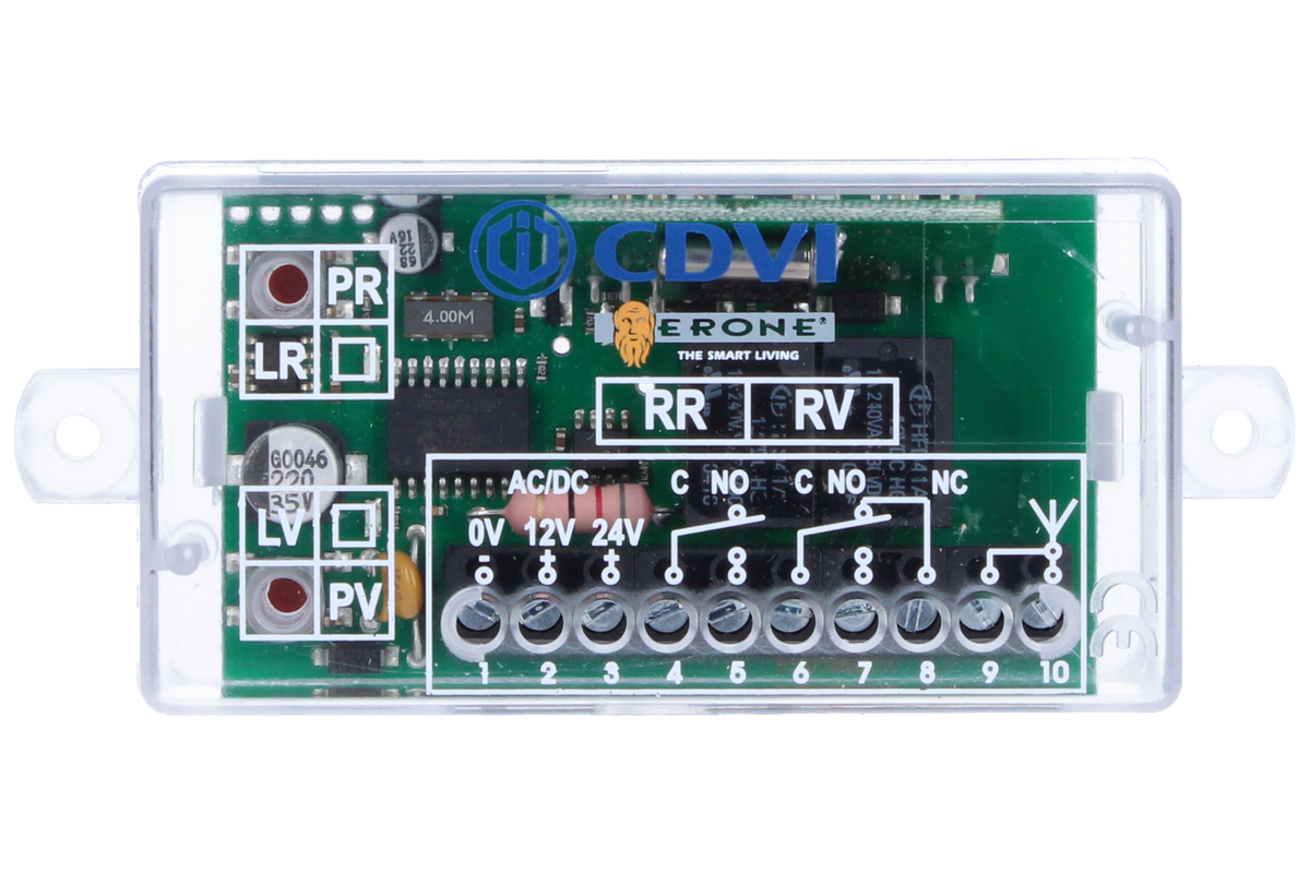 CDVI RX39-433i 2-relay receiver, fixed code - Medway Security Wholesale