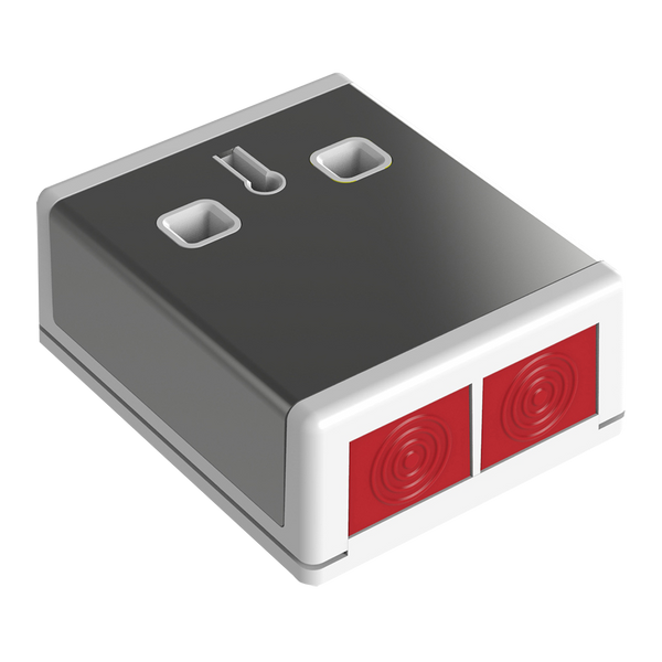 CQR Panic Button | Double Push | Grade 3 | Stainless Steel/White | Key ...