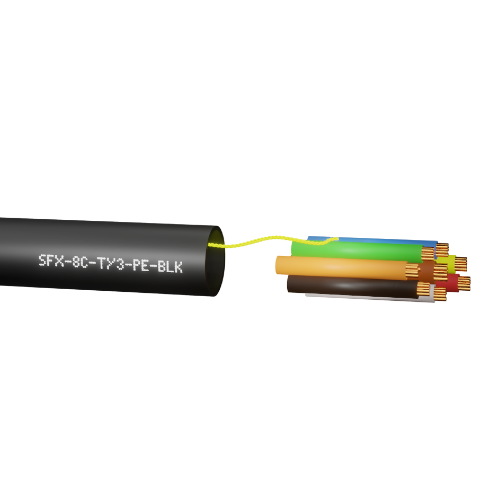Securiflex Alarm Cable | 8Core | Type 3 | 100m | Duct Grade | (SFX/8C ...