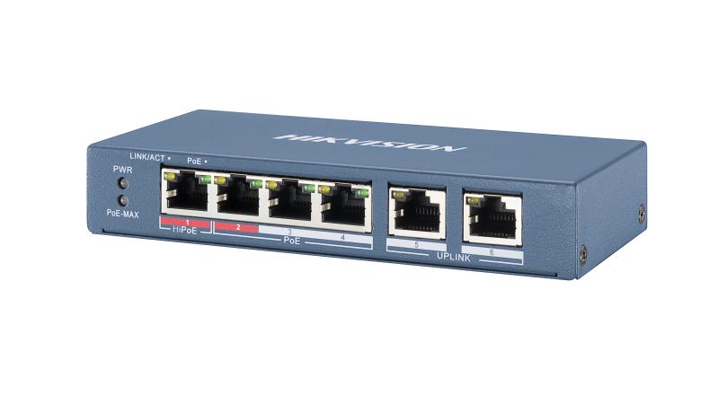 Hik Vision | 4 Port PoE Switch | Unmanaged | DS-3E0106HP-E - Medway ...